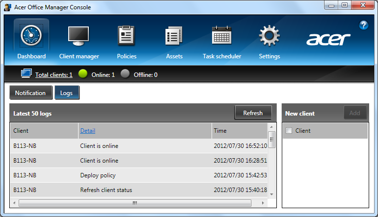 Acer Office Manager: távoli beállítások új TravelMate notebookokon ...