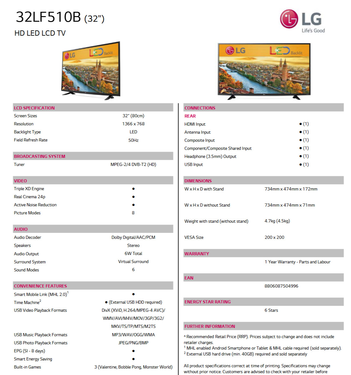 LG 32LF510B 32" HD ready - HardverApró