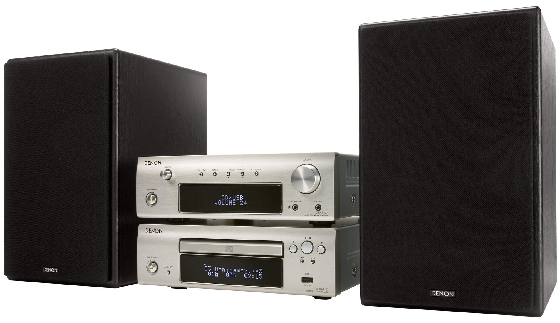 Denon D-F107 mini Hi-Fi komponens rendszer - HardverApró
