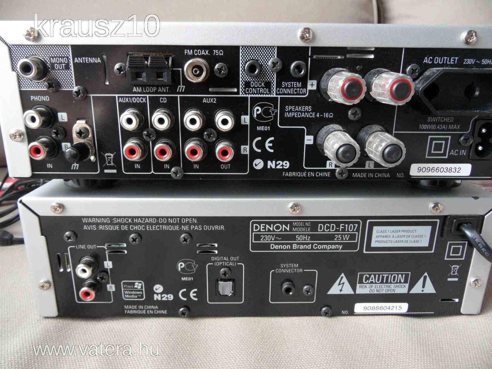 Denon D-F107 mini Hi-Fi komponens rendszer - HardverApró