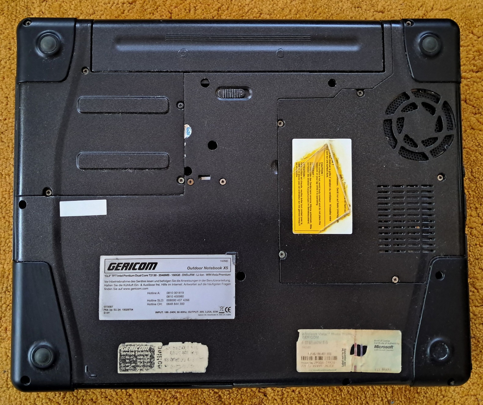 Gericom X5 laptop / notebook ( törött, hiányos ), alkatrésznek ...