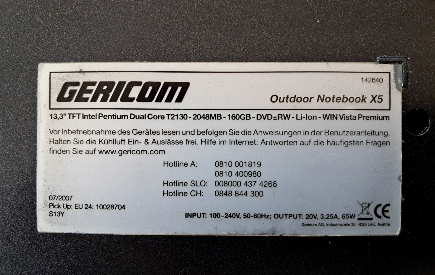 Gericom X5 laptop / notebook ( törött, hiányos ), alkatrésznek ...