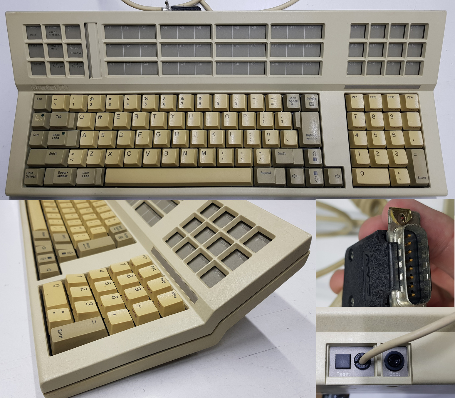 Intergraph 2700 Workstation Keyboard billentyűzet F/27 Ftis09100 ...