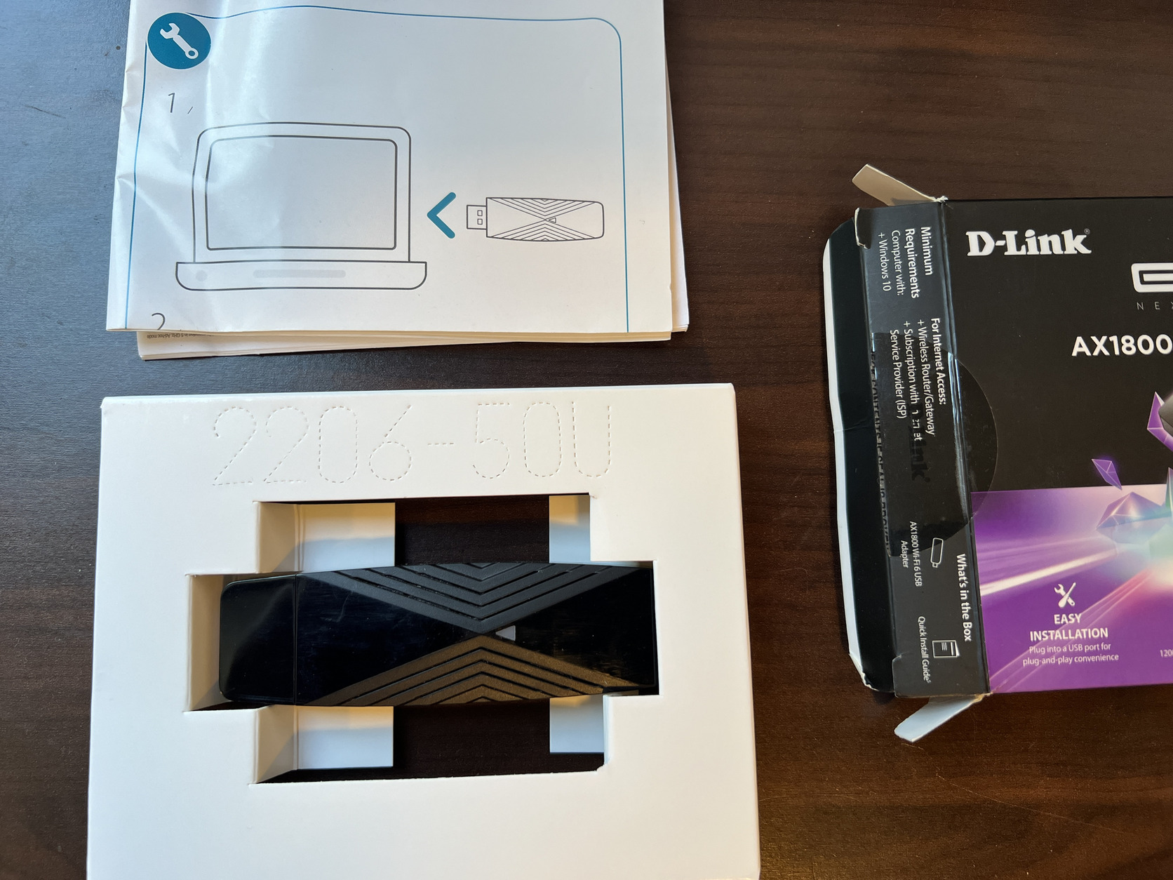 D-Link DWA X1850 AX1800 Wi-Fi 6 USB Adapter - HardverApró