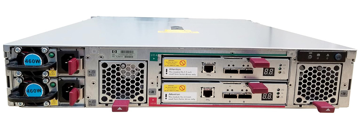 22.5TB Storage, HP D2700, 25x SFF JBOD enclosure + 25x 900G HDD, 2x 6G ...