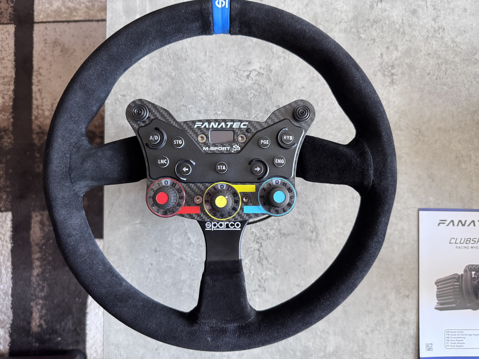 Fanatec ClubSport Wheel Rim Sparco Rally + Podium Button Module Rally ...
