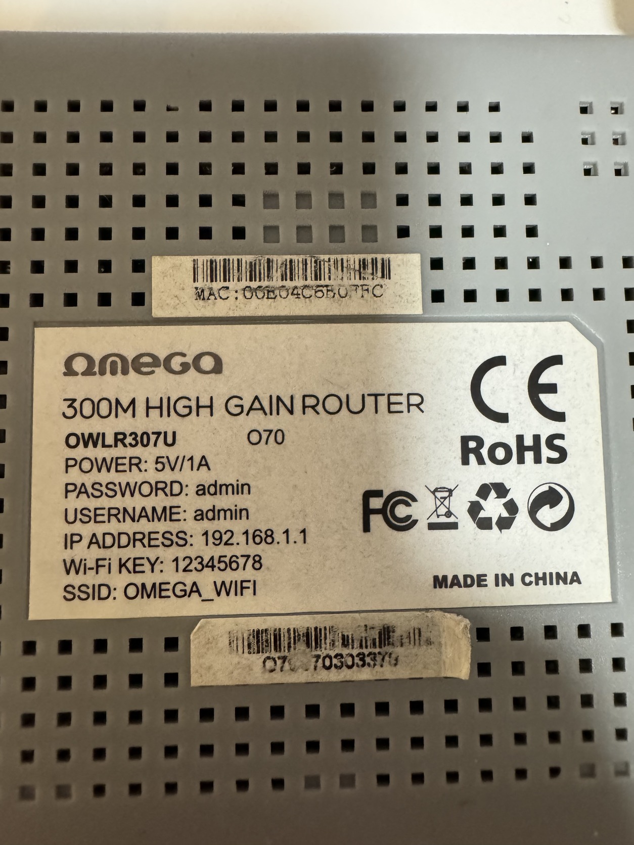 Omega 300m High Gain Router - HardverApró