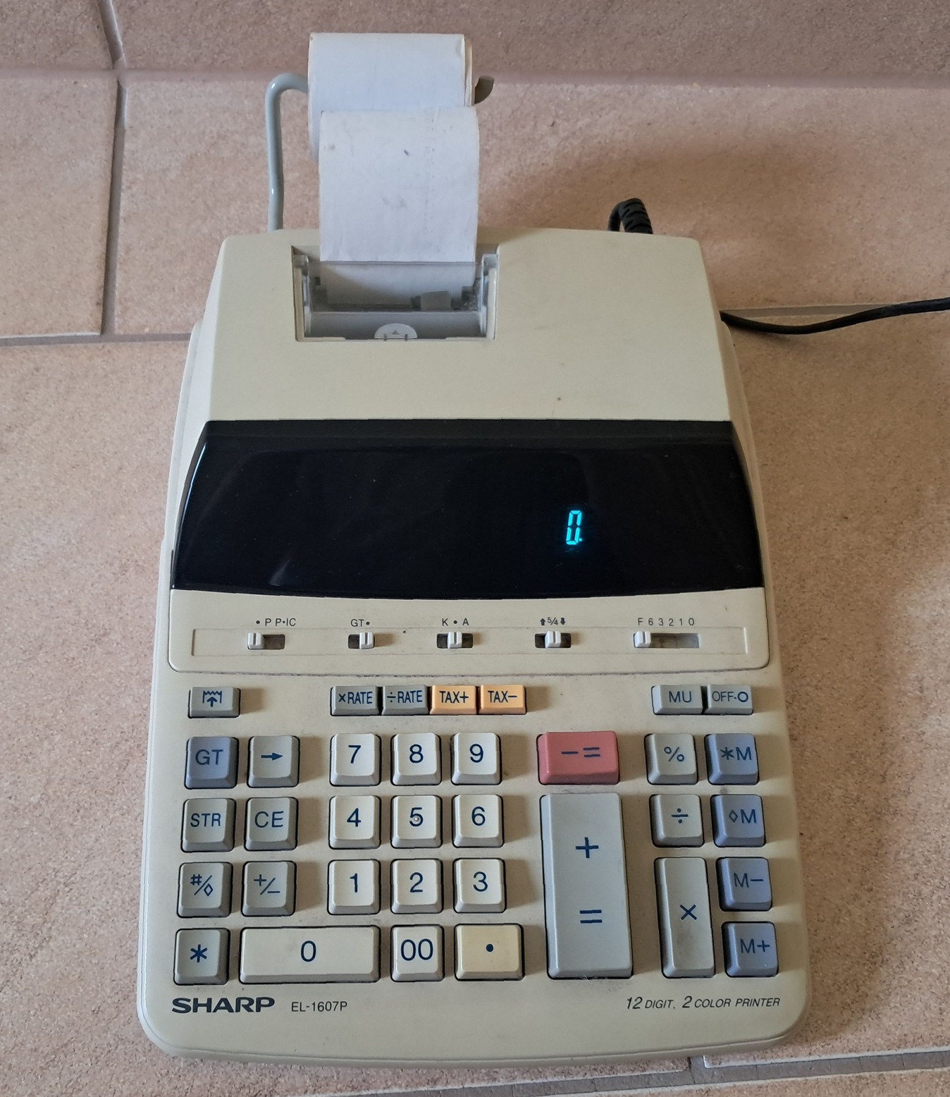 Sharp EL-1607P szalagos számológép - HardverApró