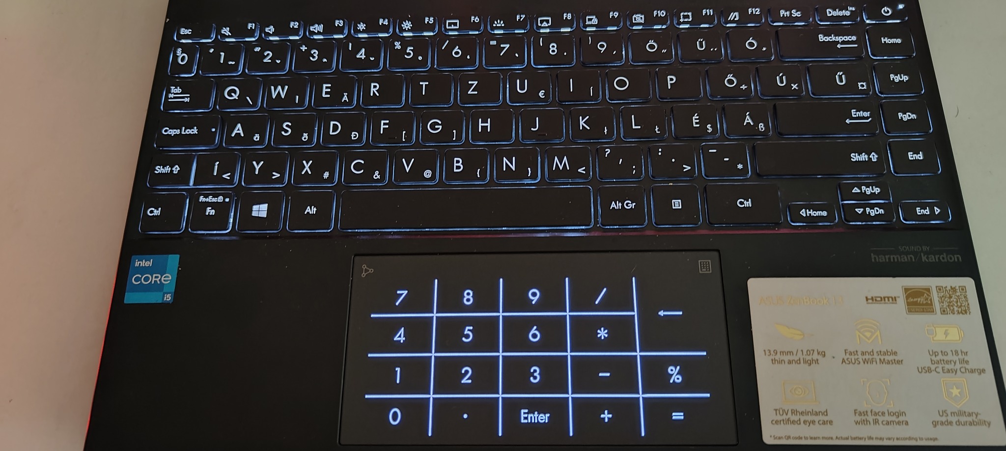 Asus Zenbook 13 UX325E Oled i5 11 gen - HardverApró