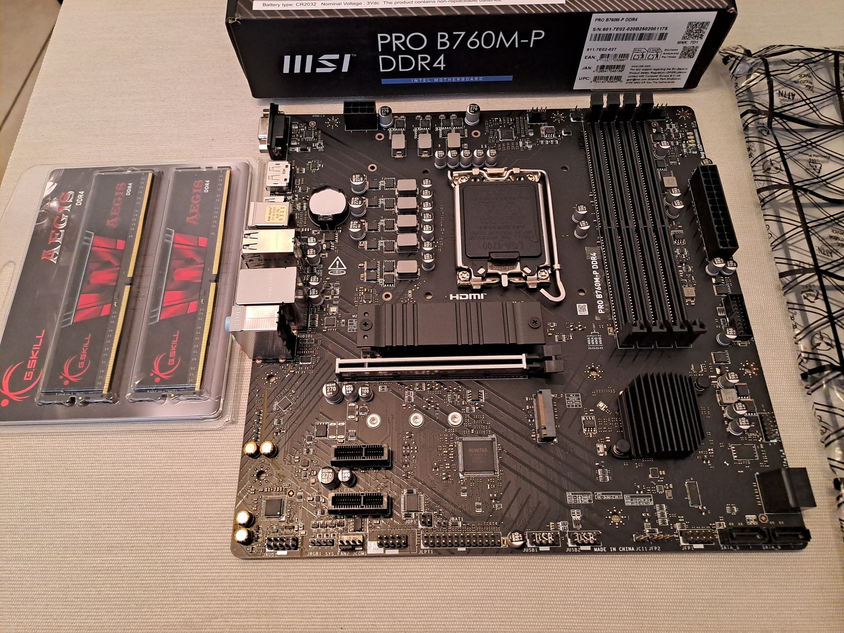 ÚJ MSI PRO B760M-P DDR4 + 16 Gb G.Skill DDR4 3200 félkonfig - 3 év Alza és Aqua garancia ...