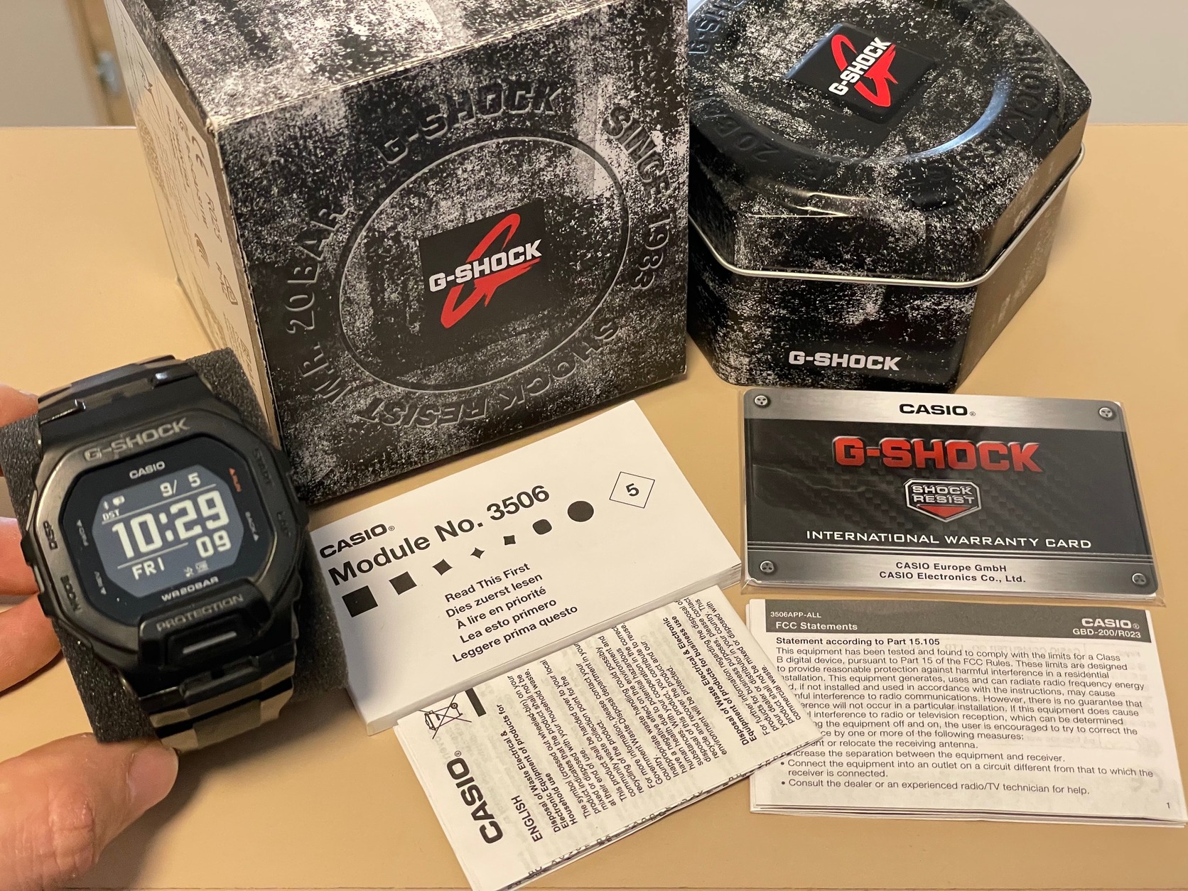 Casio G-SHOCK GDB-200 fekete dobozában tartozékaival - HardverApró