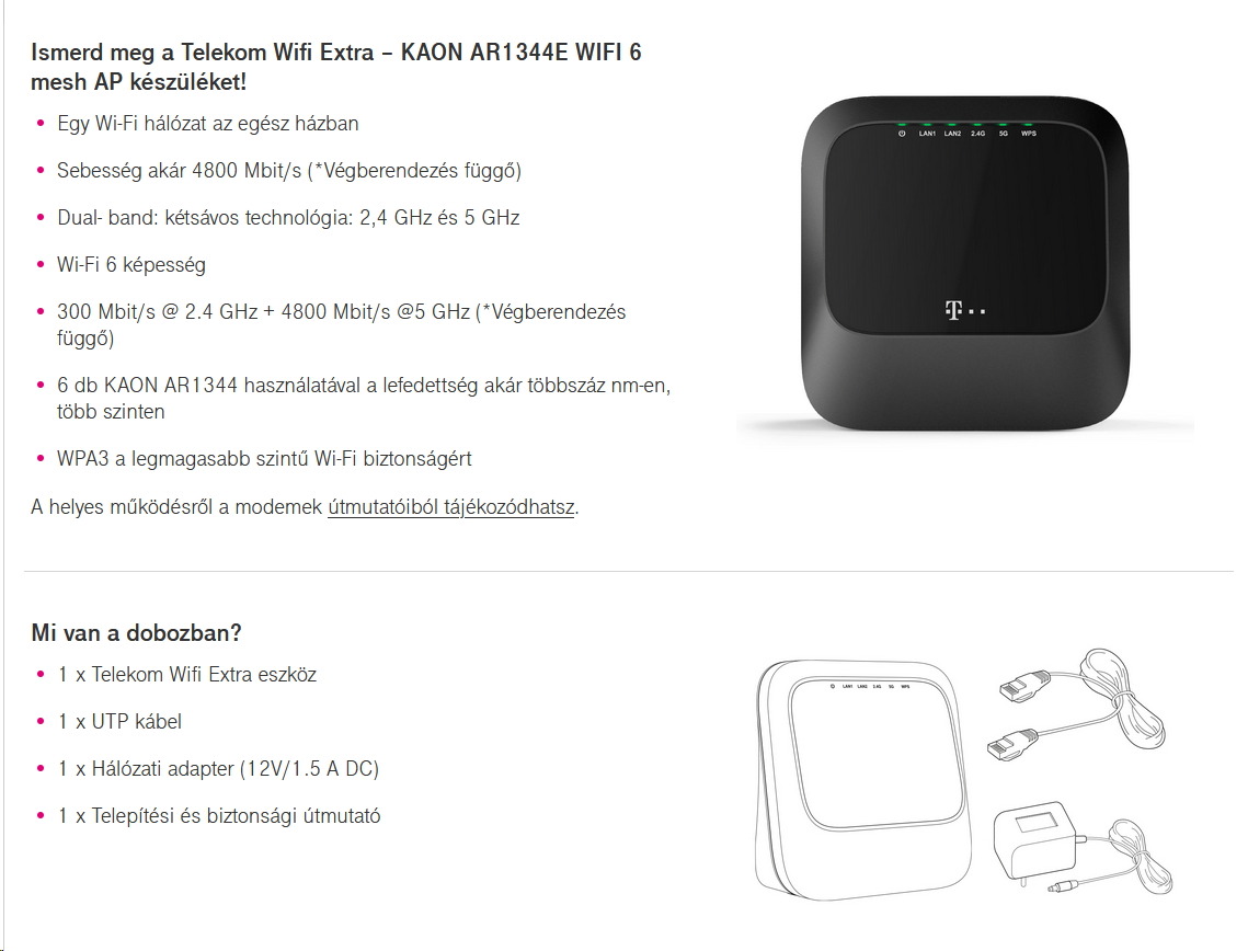 2 db KAON AR1344E WIFI 6 jelerősítő eladó - HardverApró