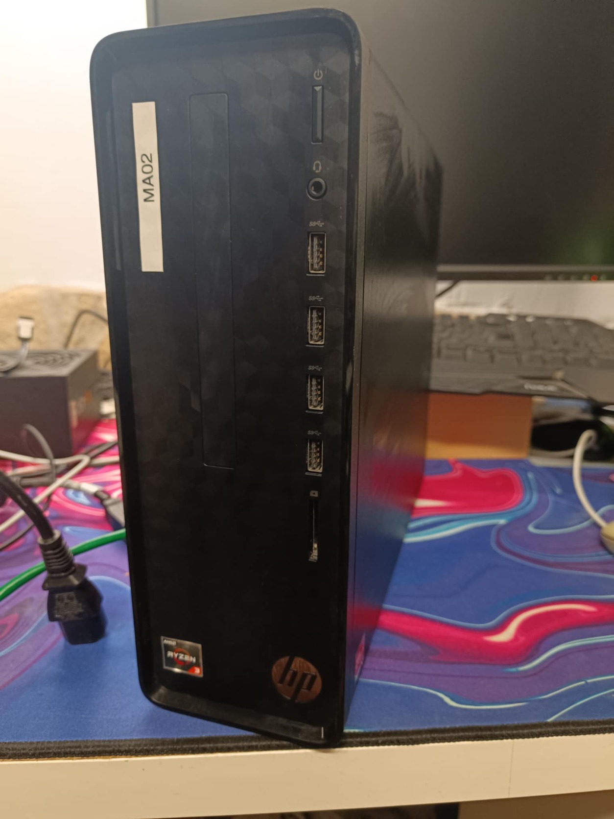 HP Slim Desktop TPC F127 SF, Ryzen 3 3250U, 8 GB RAM, 128 GB SSD ...
