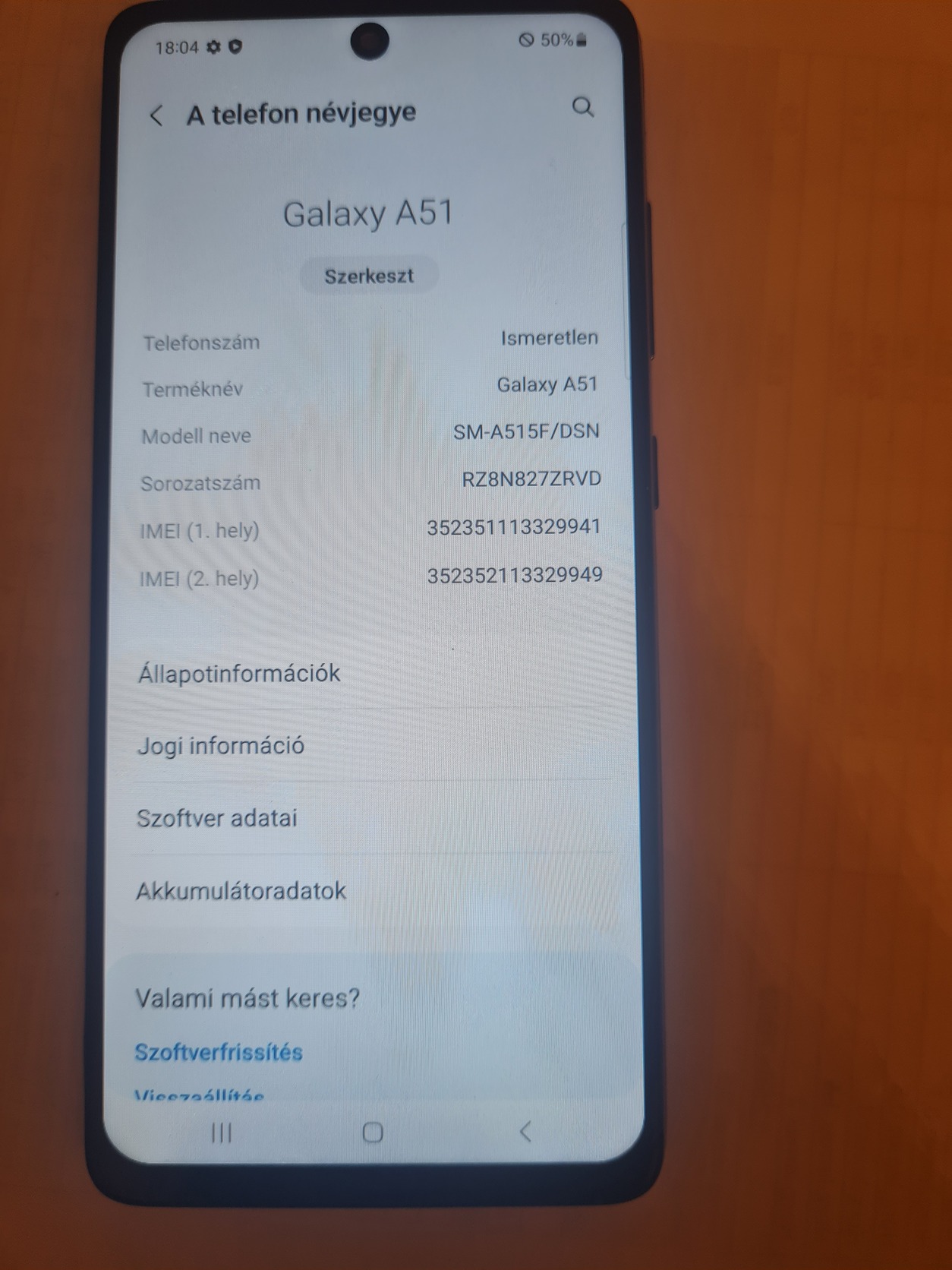 Samsung Galaxy A51 4/128Gb Dual sim - HardverApró
