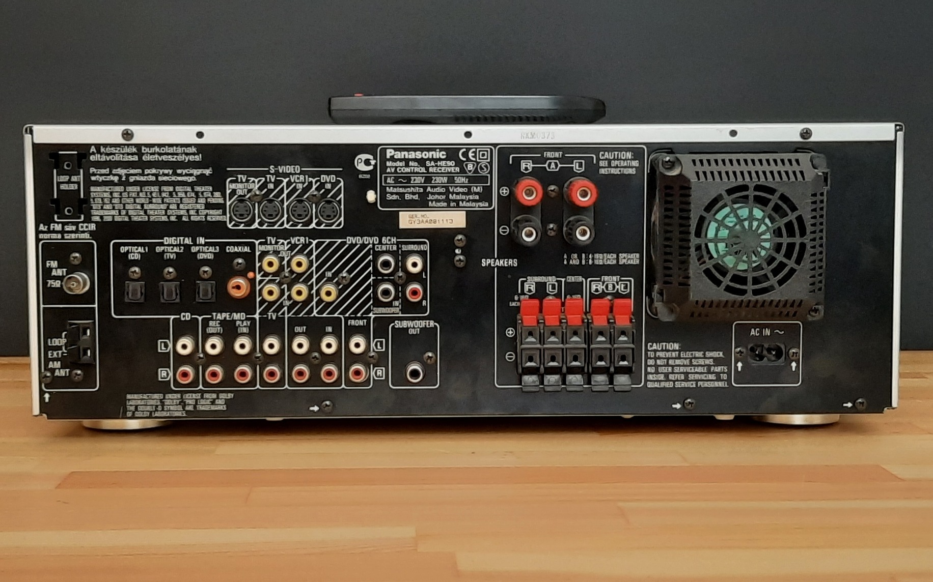 Panasonic SA-HE90 (Technics SA-DX950) 5.1 MOS-FET AV receiver - HardverApró