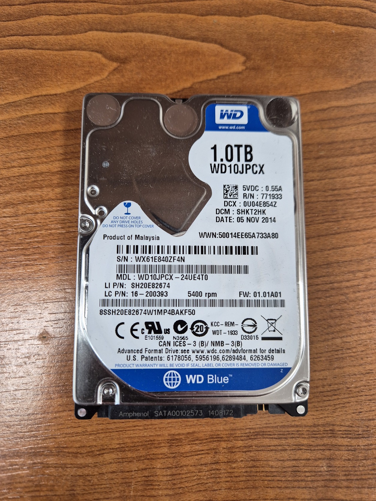Western Digital WD Blue 2.5" HDD 1TB 5400RPM SATA3 - HardverApró