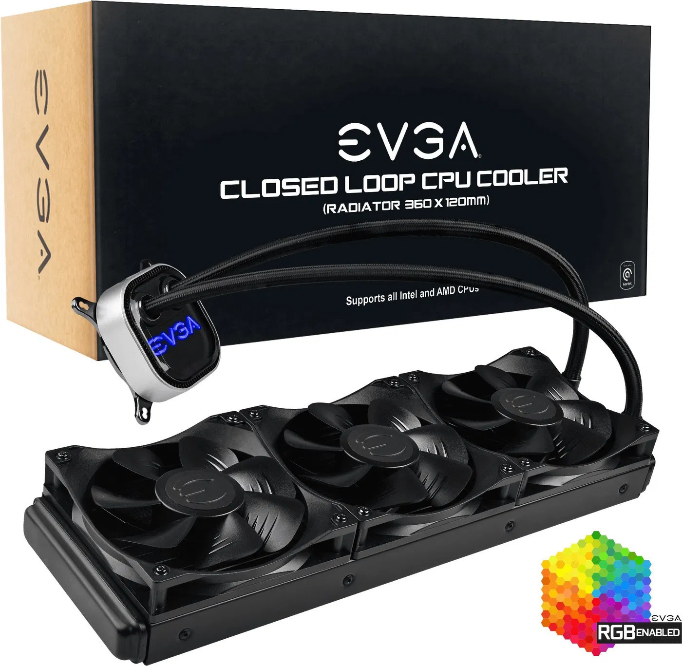 EVGA CLC AIO RGB 360mm komplett vízhűtés - HardverApró