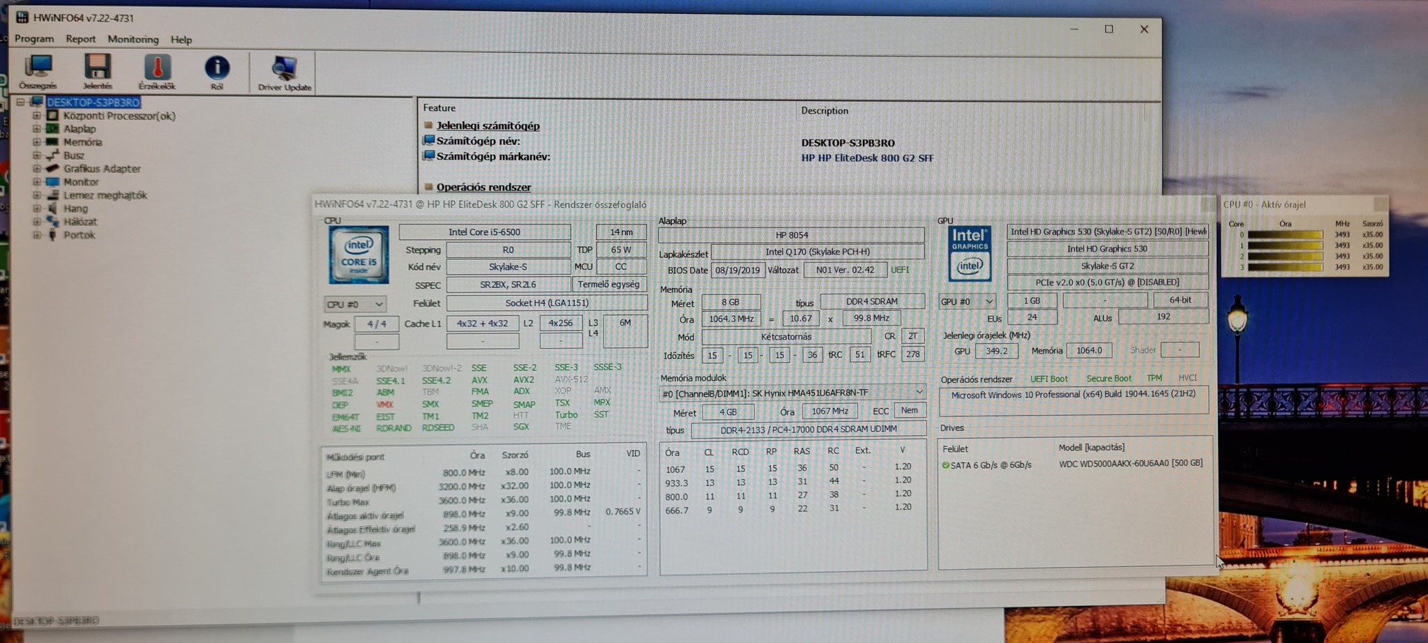 Komplett HP ELITEDESK 800 G2 SFF +(monitor, billentyű,egér) - HardverApró