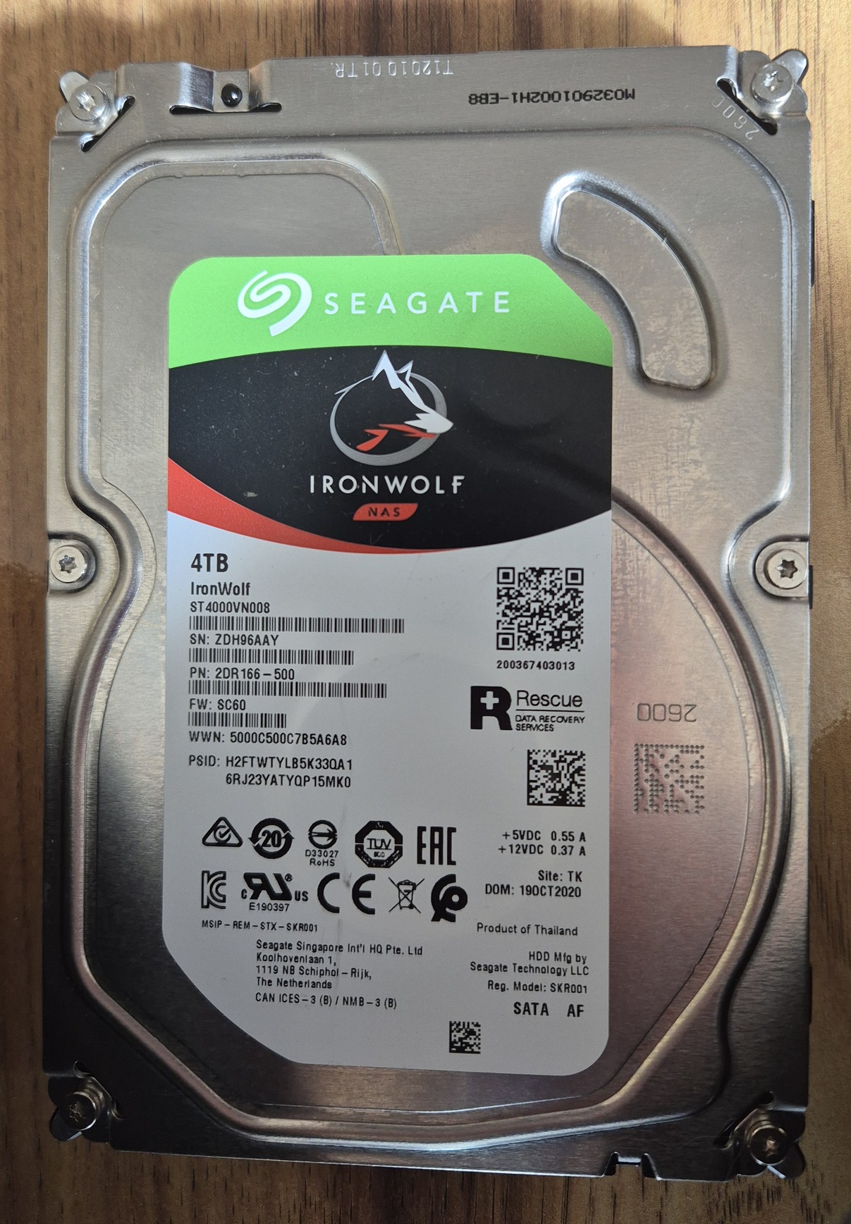 Seagate Ironwolf 4Tb Nas HDD 100/100% - HardverApró