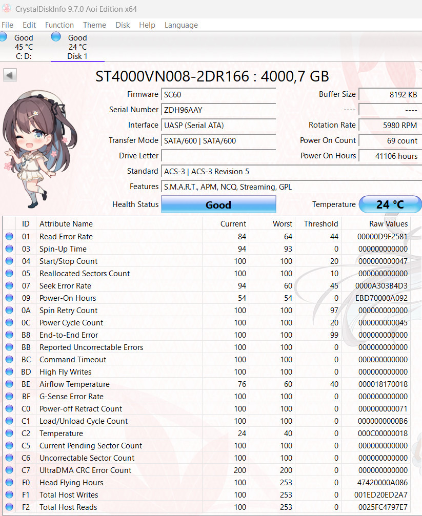 Seagate Ironwolf 4Tb Nas HDD 100/100% - HardverApró