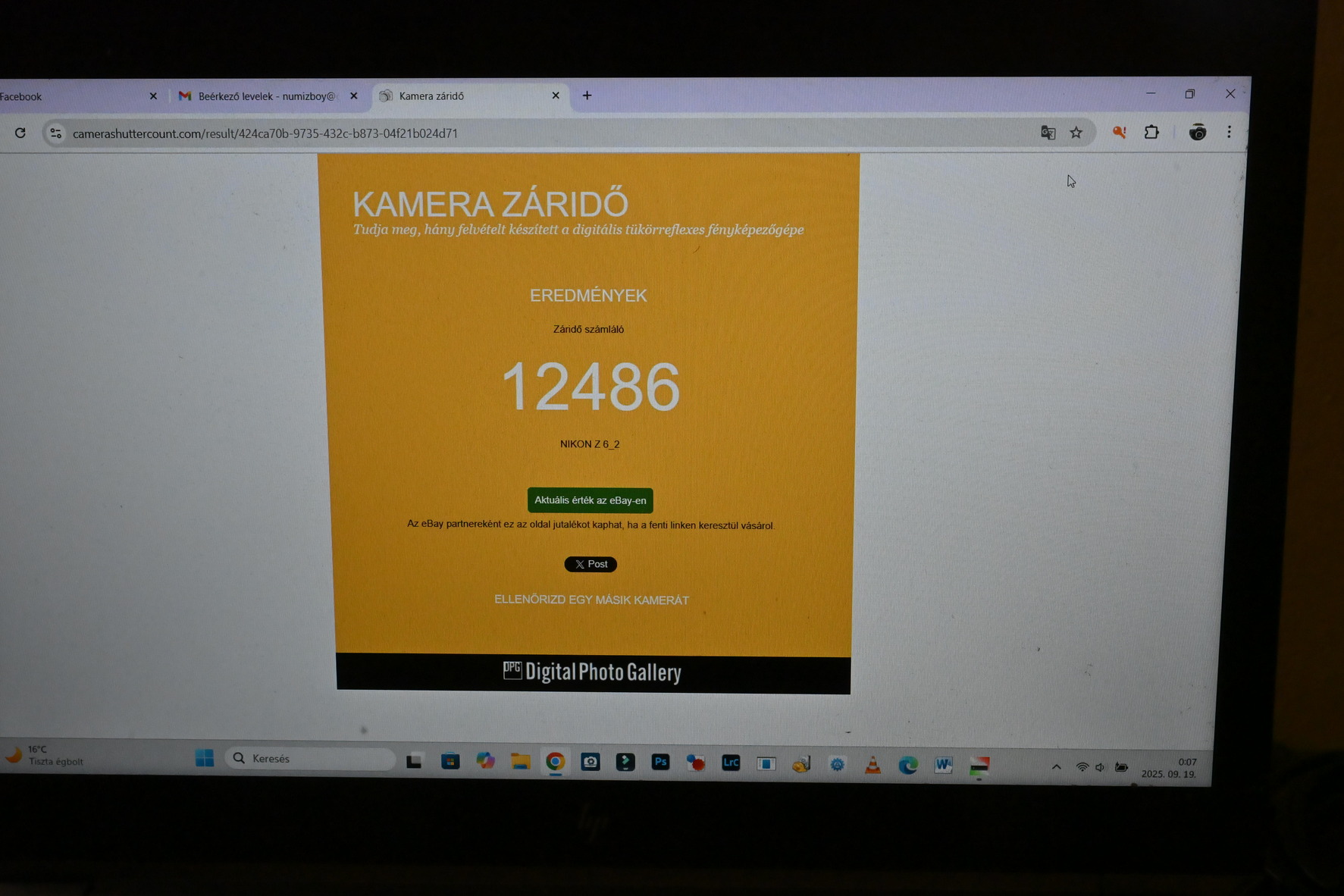 Nikon Z6II Milc Váz Valóban Újszerű 12e. Expó Patona Markolat Small Rig ...