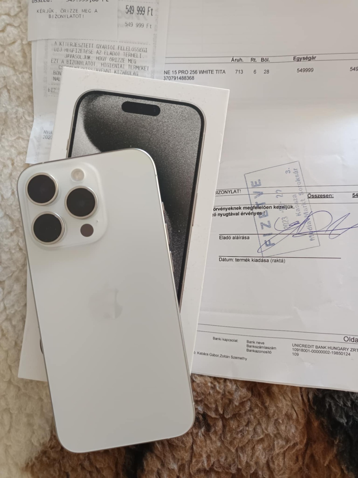 iPhone 15 pro 256 GB silver - HardverApró