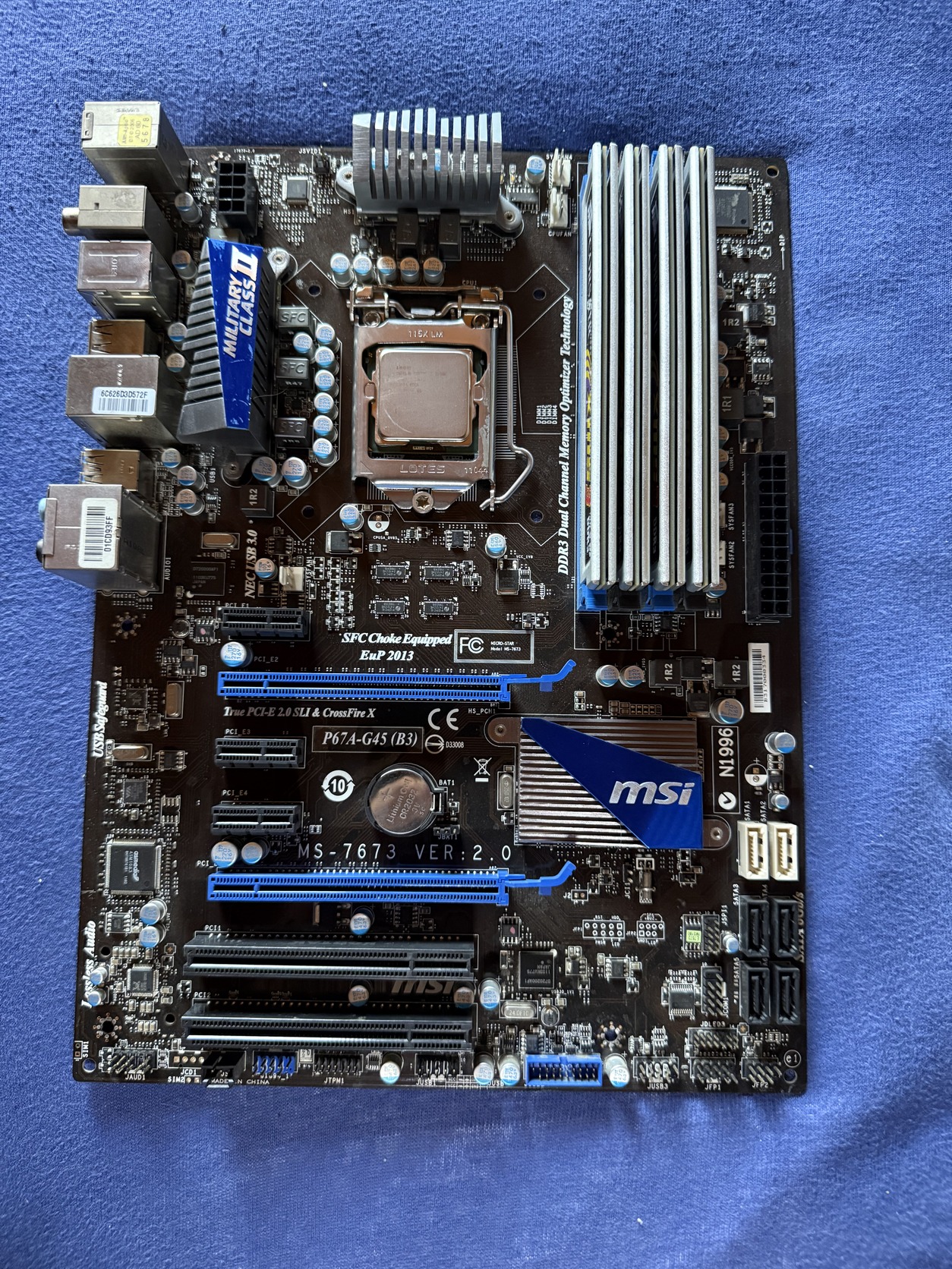 I5 2500k, 8GB Corsair, MSI p67a - HardverApró