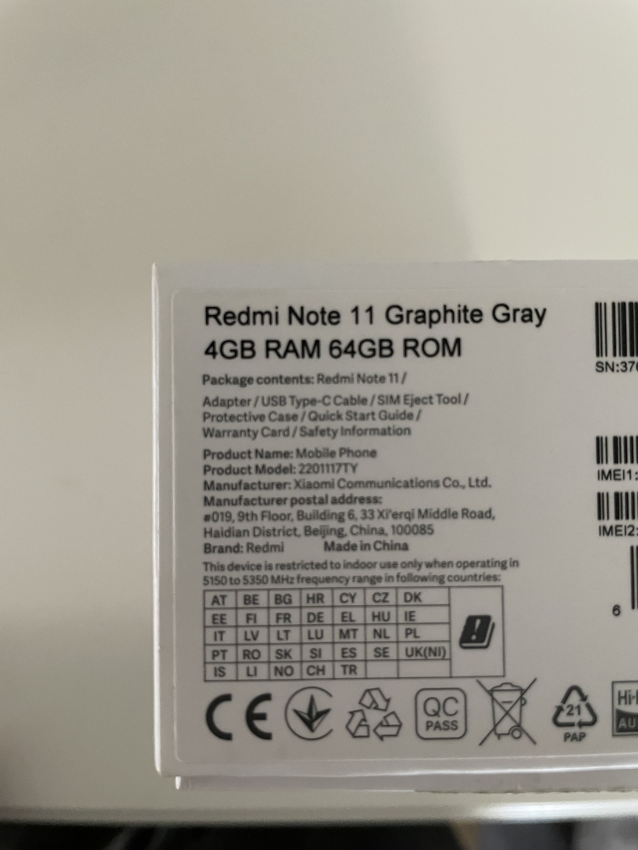 Xiaomi Redmi Note 11 Graphite Grey 4GB / 64GB eladó - HardverApró