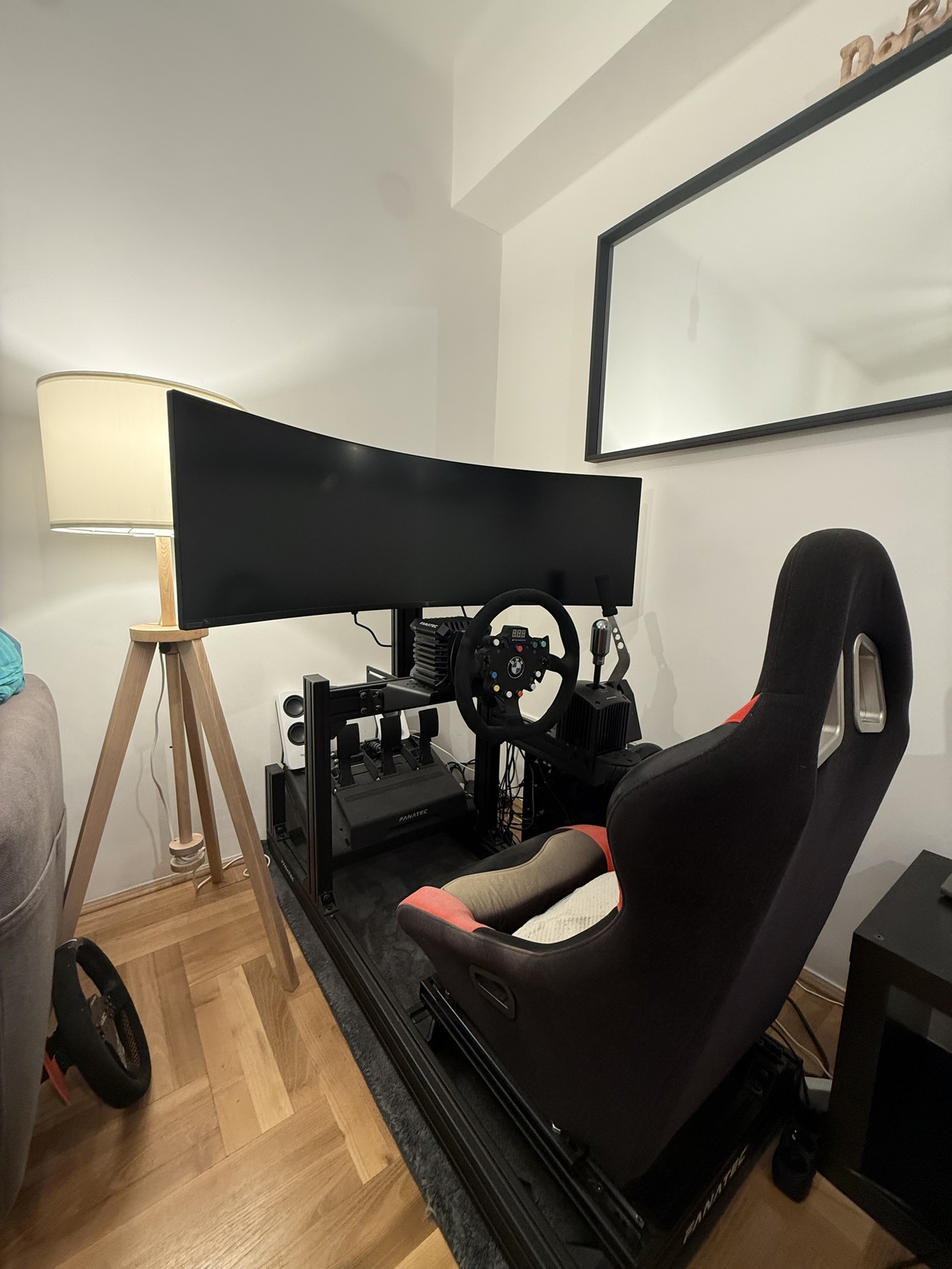 Eladó komplett szimulátor szett Fanatec + Simlab GT1 Evo + Samsung G9 ...