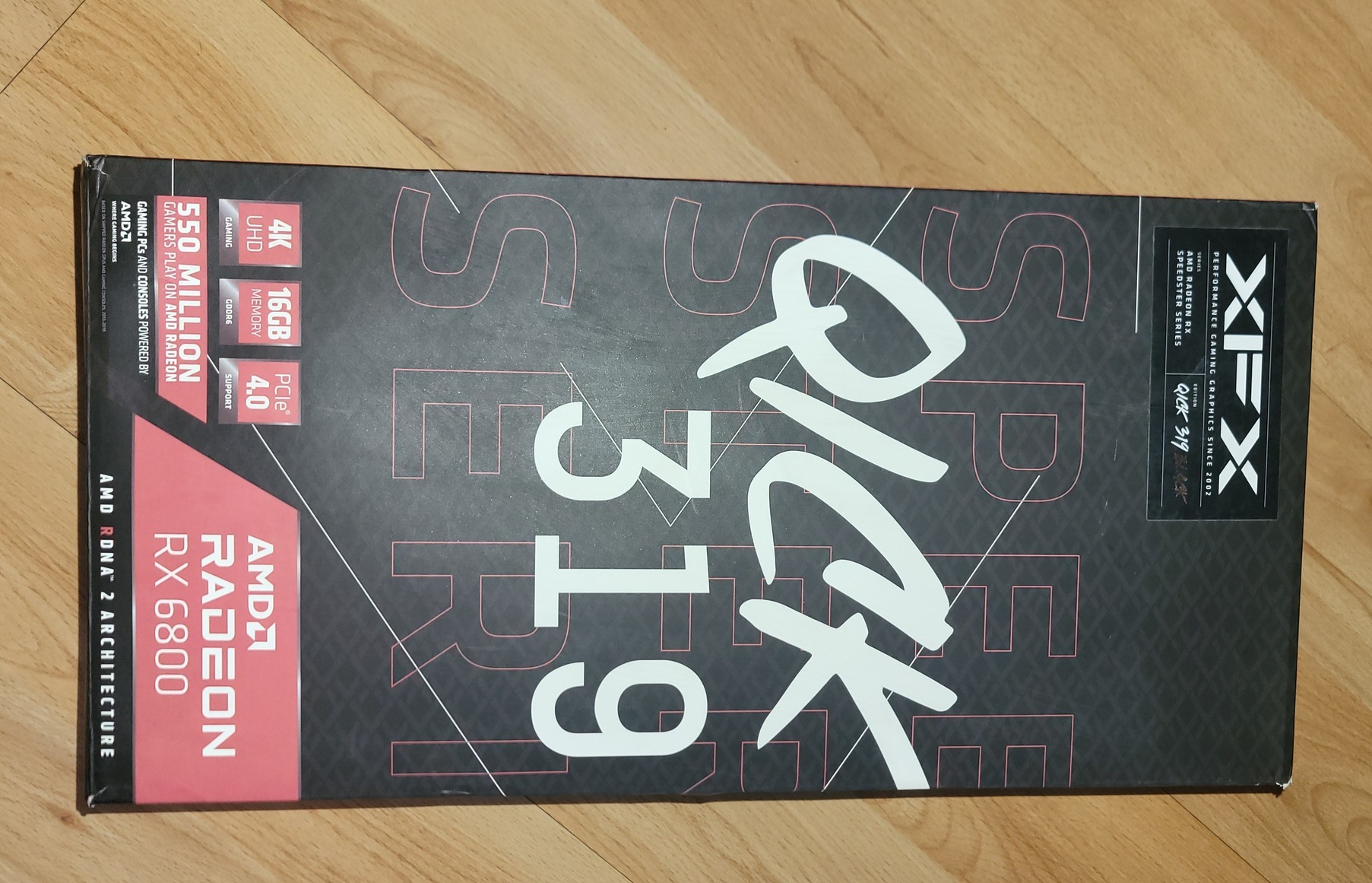 XFX Rx 6800 Speedster QICK 319 Black Videokártya, 16 GB GDDR6 - HardverApró