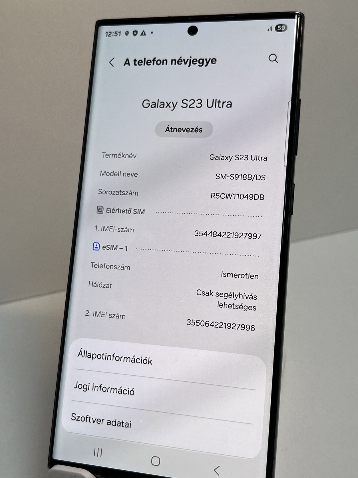 SAMSUNG S23 ULTRA 12GB/512GB, FÜGGETLEN, GARANCIÁVAL, ÜZLETBŐL ...