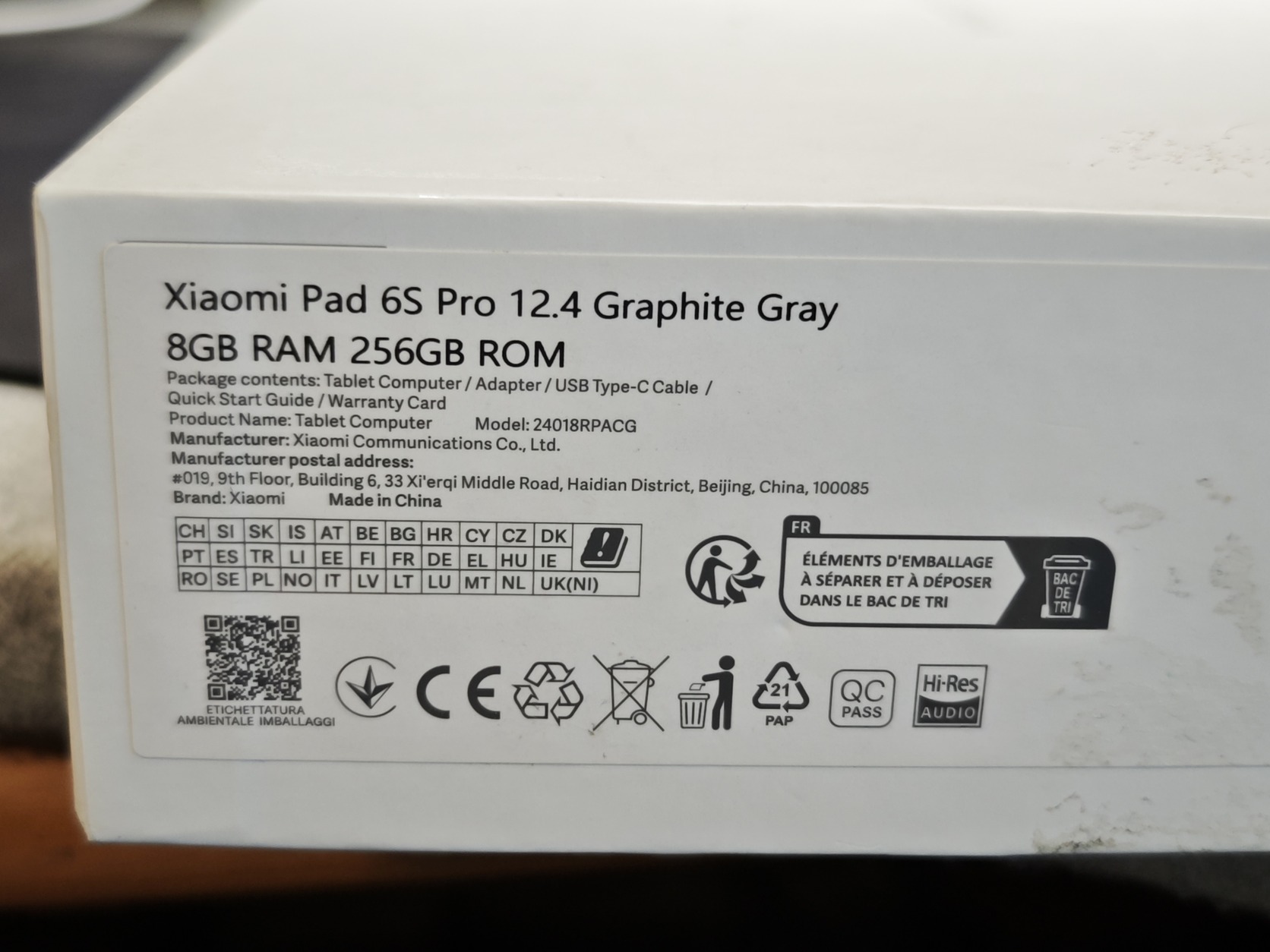 Xiaomi Pad 6S Pro 12,4" 144 hz - Snapdragon 8gen2 - 8GB / 256 GB - HardverApró