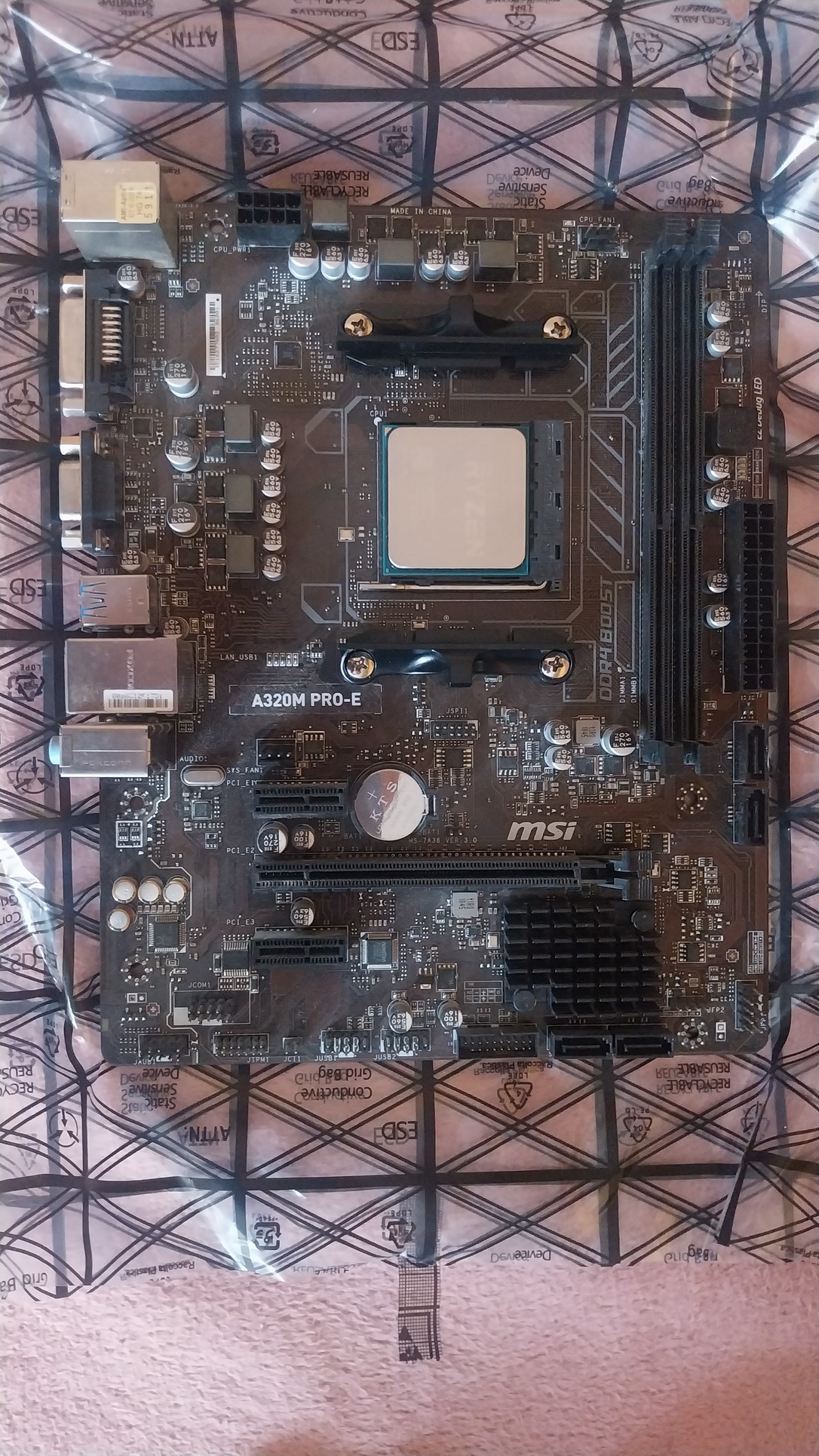 MSI A320M Pro-E alaplap - HardverApró