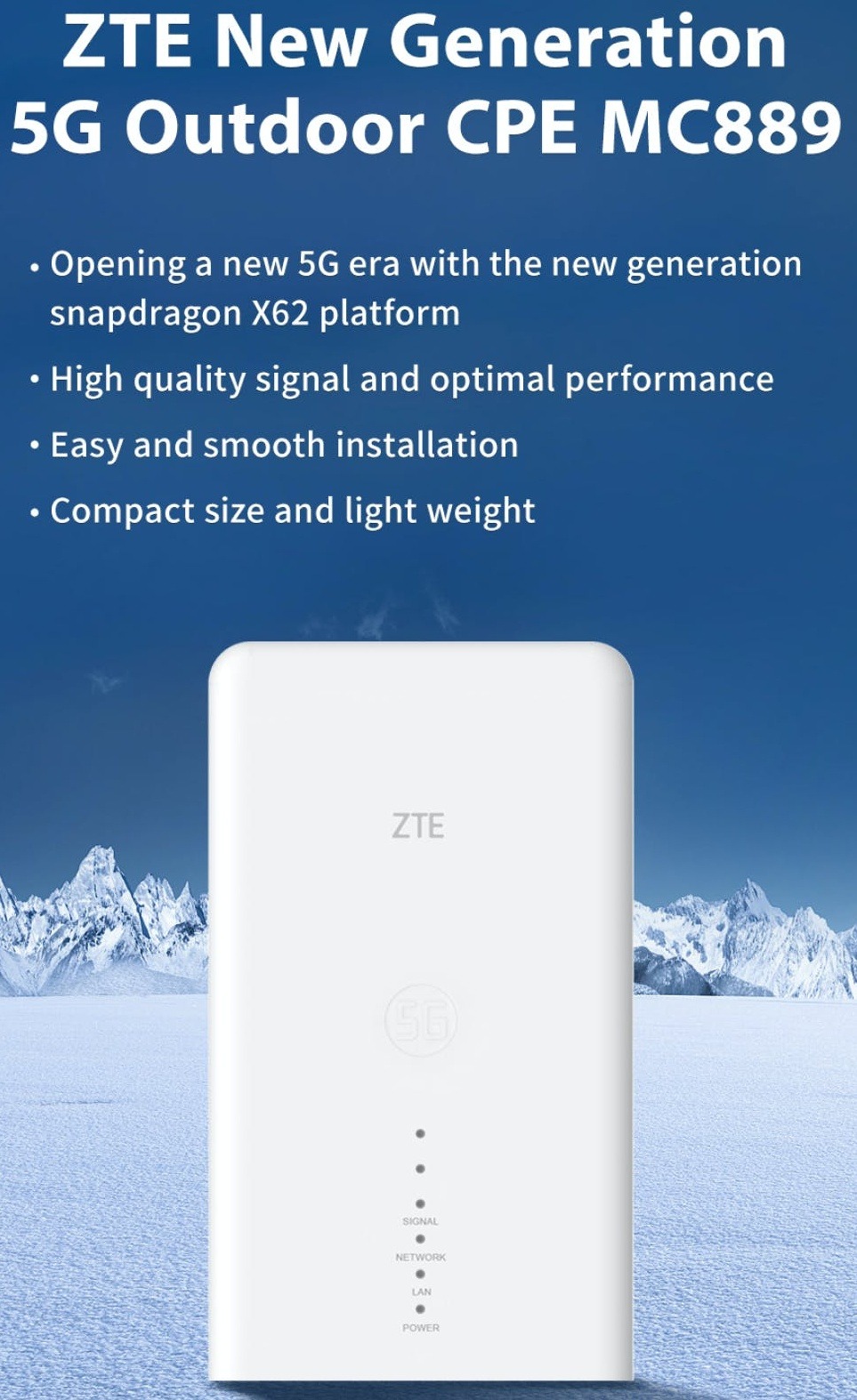ZTE MC889 kültéri 5G LTE Cat20 Sim kártyás router hotspot modem ...
