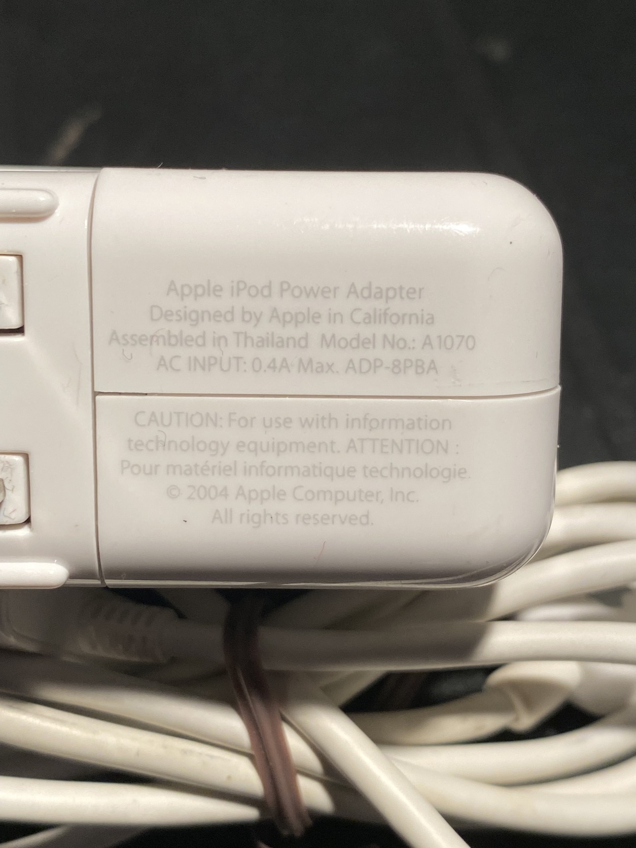 Apple iPod Power Adapter A1070 Vintage - HardverApró
