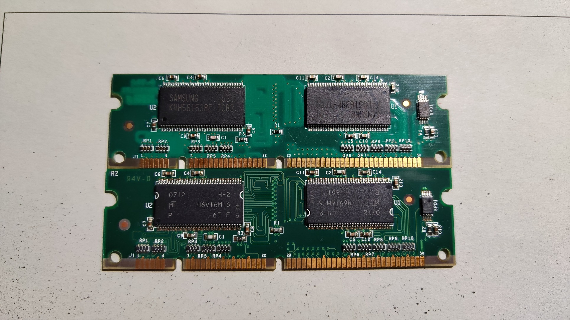2x64 MB DDR 100 PIN RAM (memória) nyomtatóba - HardverApró
