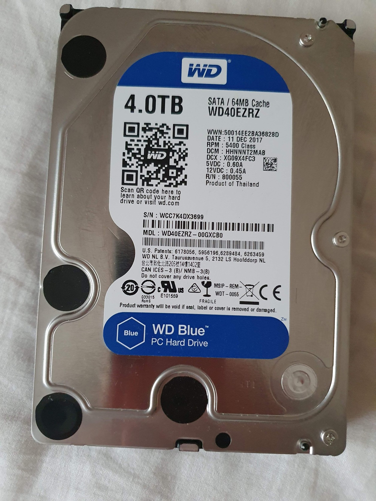 Western Digital WD Blue 4 TB WD40EZRZ 100/100 - HardverApró
