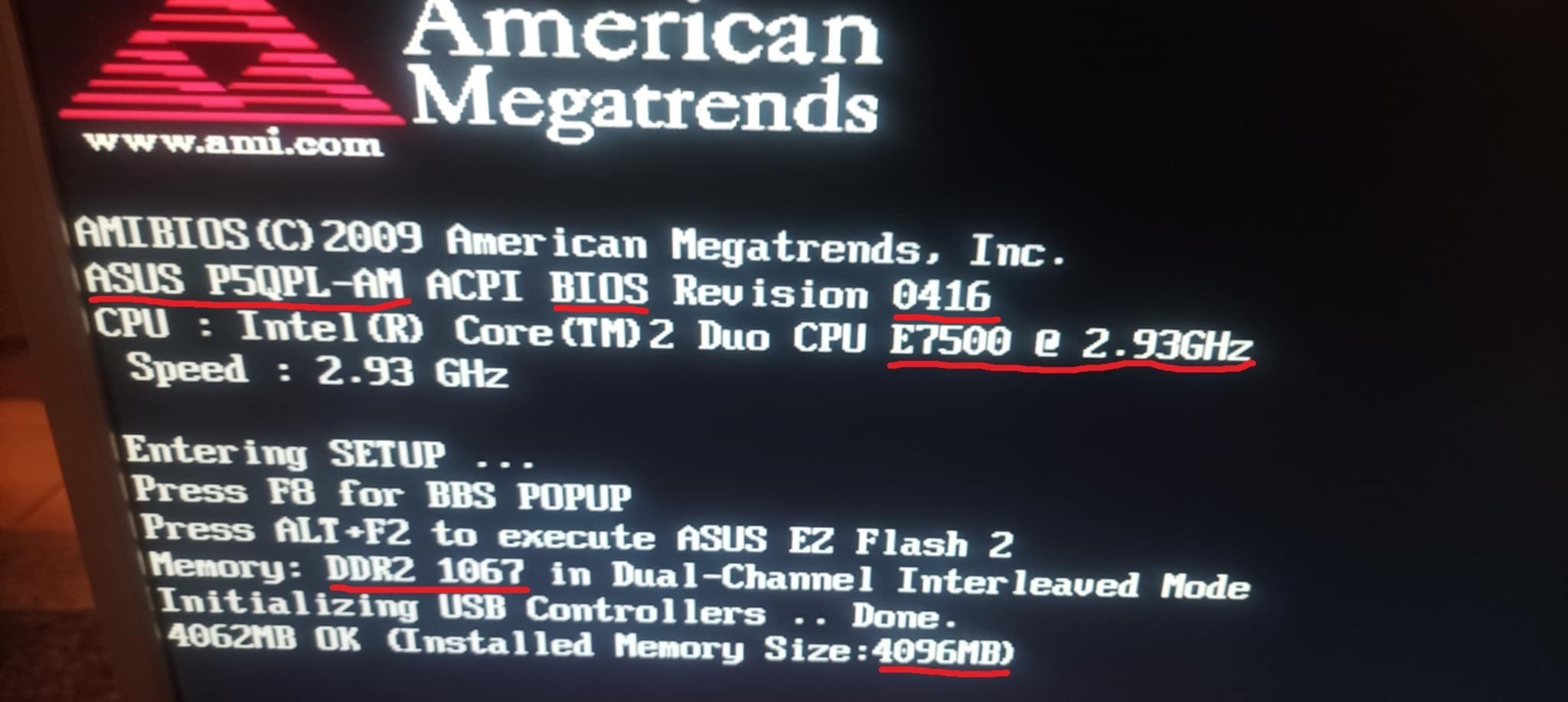 Asus P5QPL-AM LGA775 +Intel Core 2 Duo E7500+2x2GB DDR2 1066 Mhz-es ...