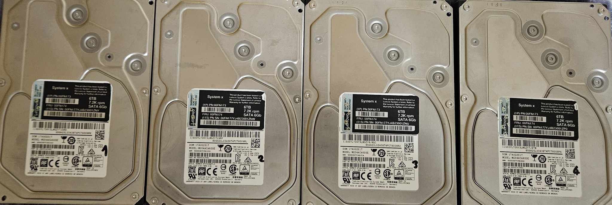4 db - Toshiba 6 TB HDD 100/100 - HardverApró