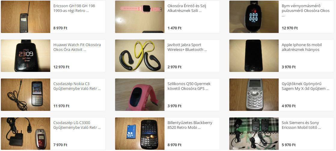 Eladó retró mobil telefonok széles választékban töltőkkel, antik ...