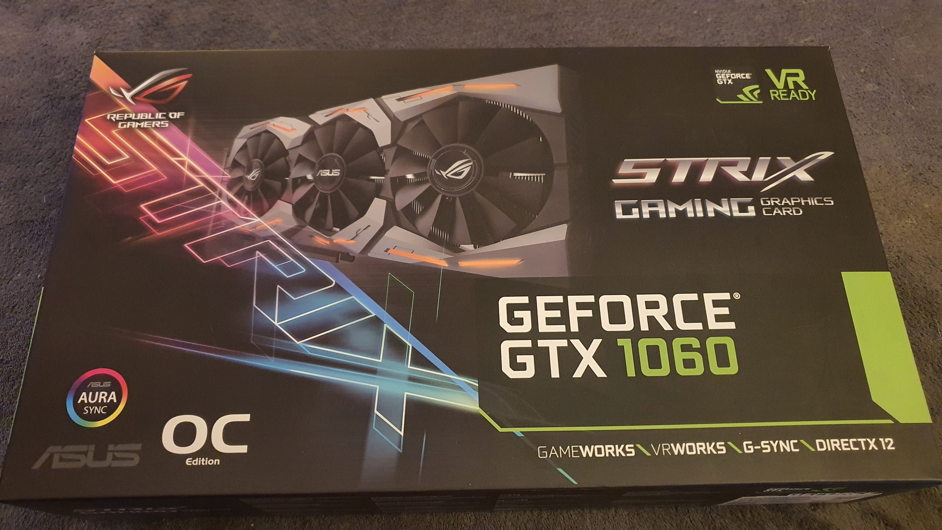 Asus Rog Strix Gtx 1060 OC 8GB 192 Bit Gaming led Videokártya - HardverApró