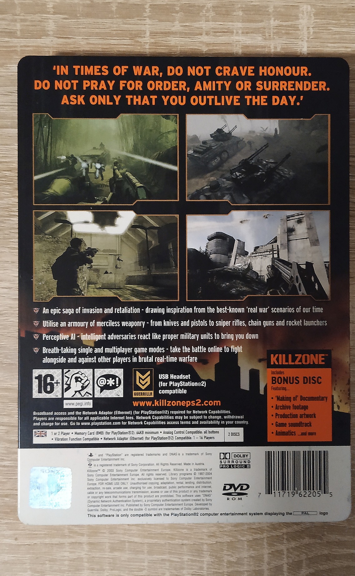 Killzone Collector's Edition PS2 - HardverApró