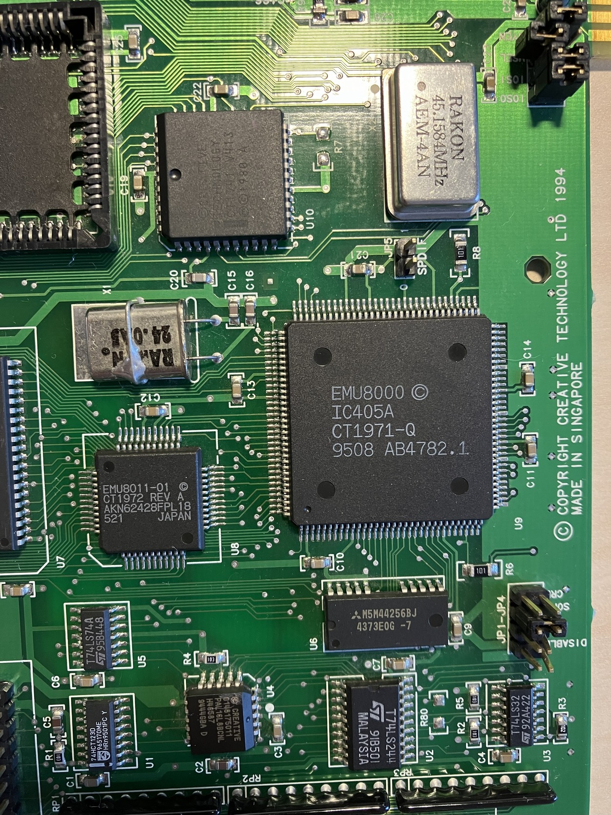 Ritka CREATIVE Sound Blaster AWE32 CT3780 MIDI Wavetable ISA DOS ...