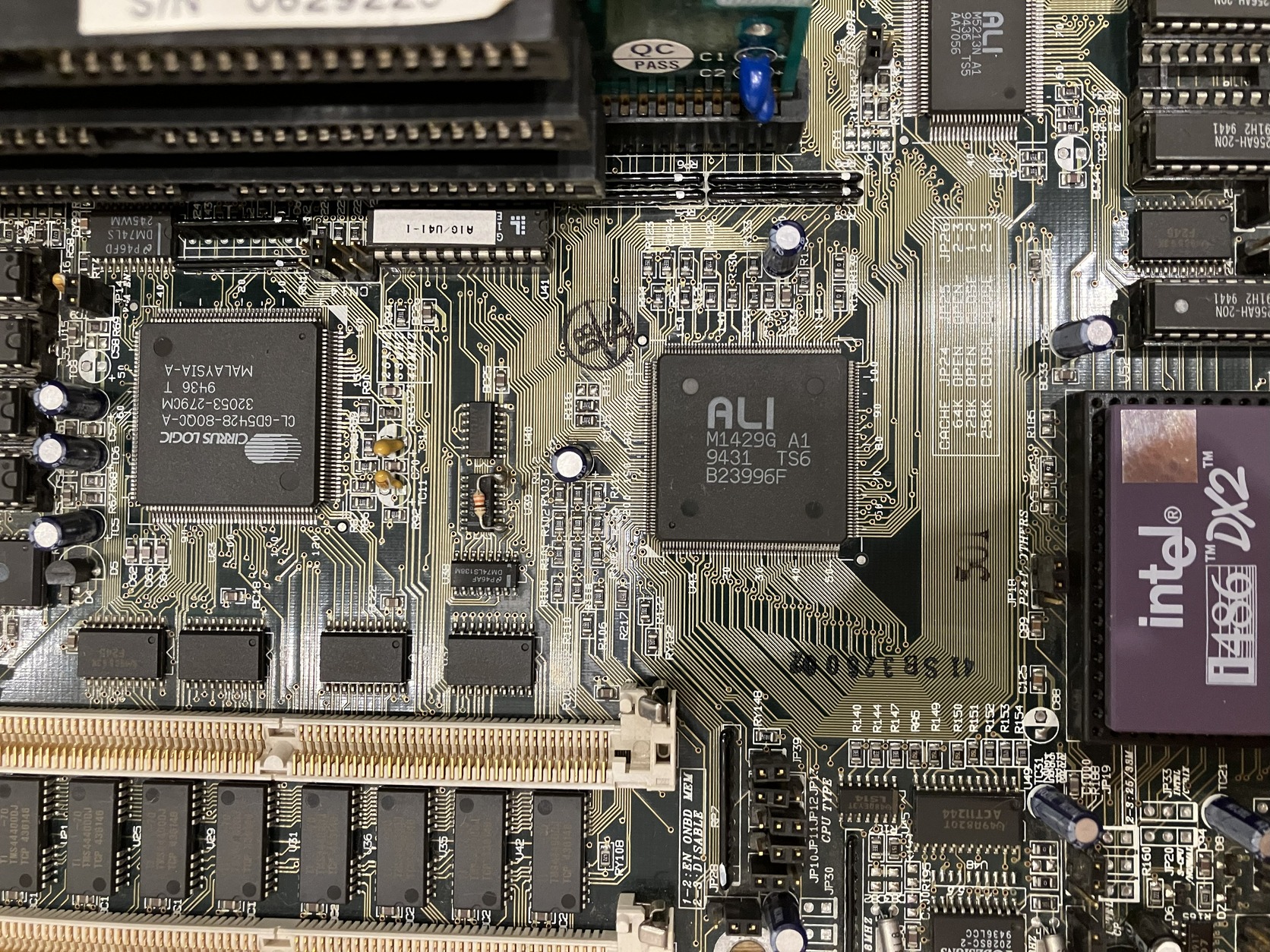 Ritka ACER ALi M1429G M1431 Socket 3 alaplap INTEL 486 DX2 66MHz ISA ...