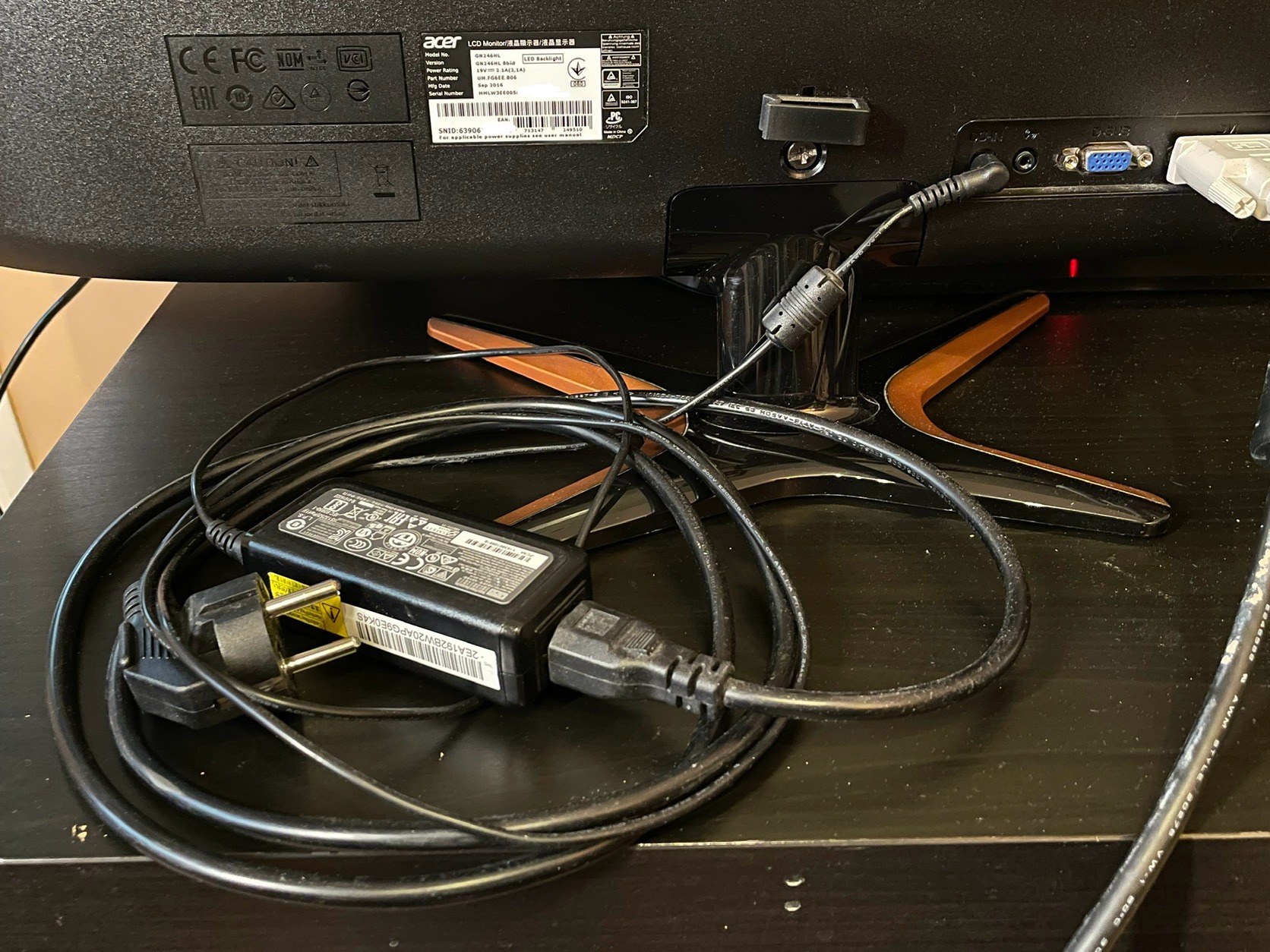 Acer GN246HL 24 144Hz Full HD gamer monitor DVI kábellel - HardverApró