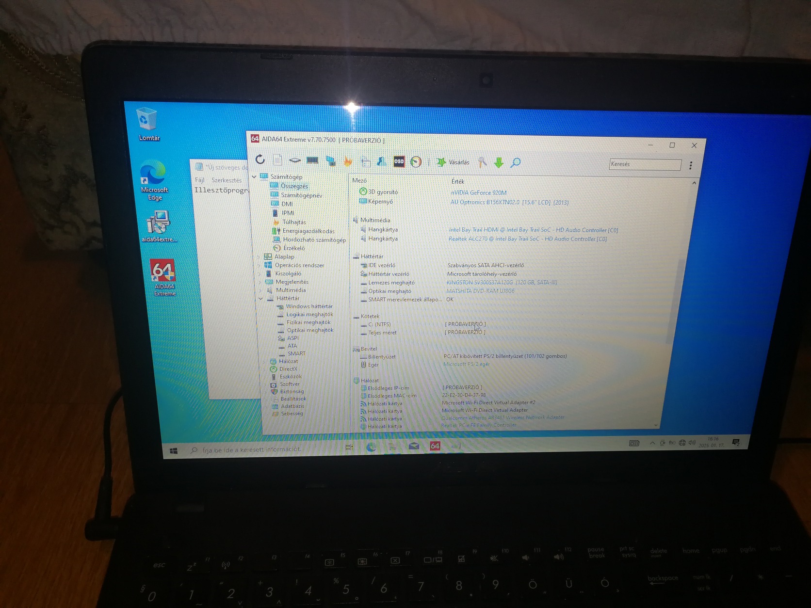 Asus x552 mj notebook laptop windows 10 pro -val - HardverApró