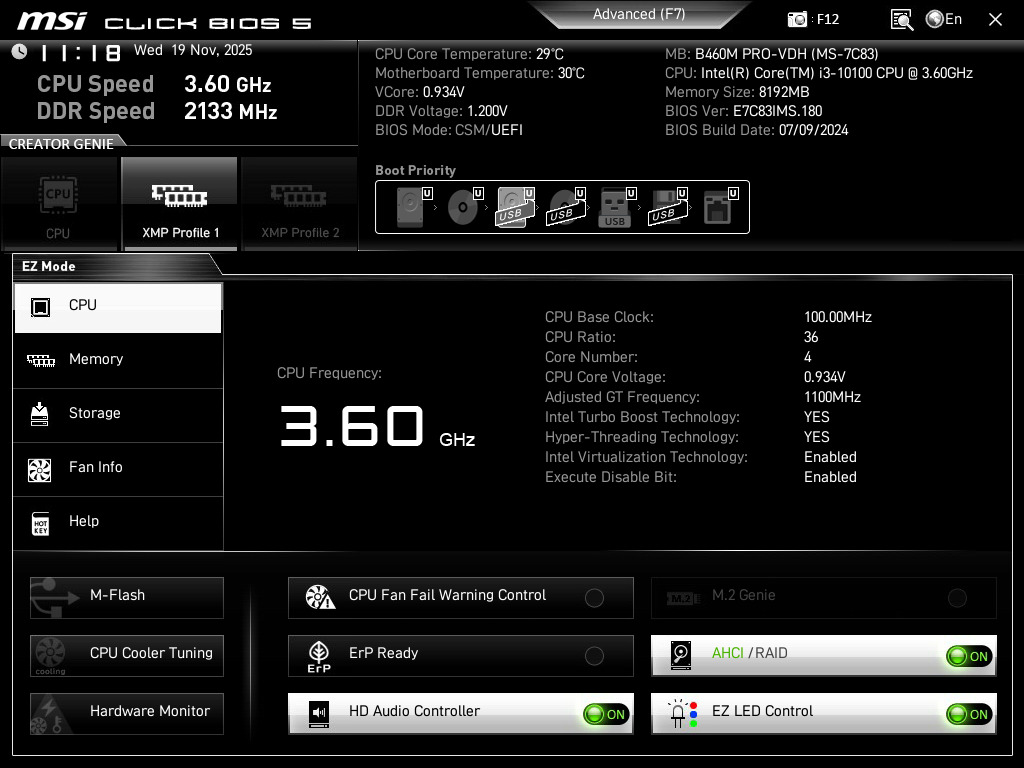 MSI B460M- Pro VDH - 10. Gen Intel - HardverApró