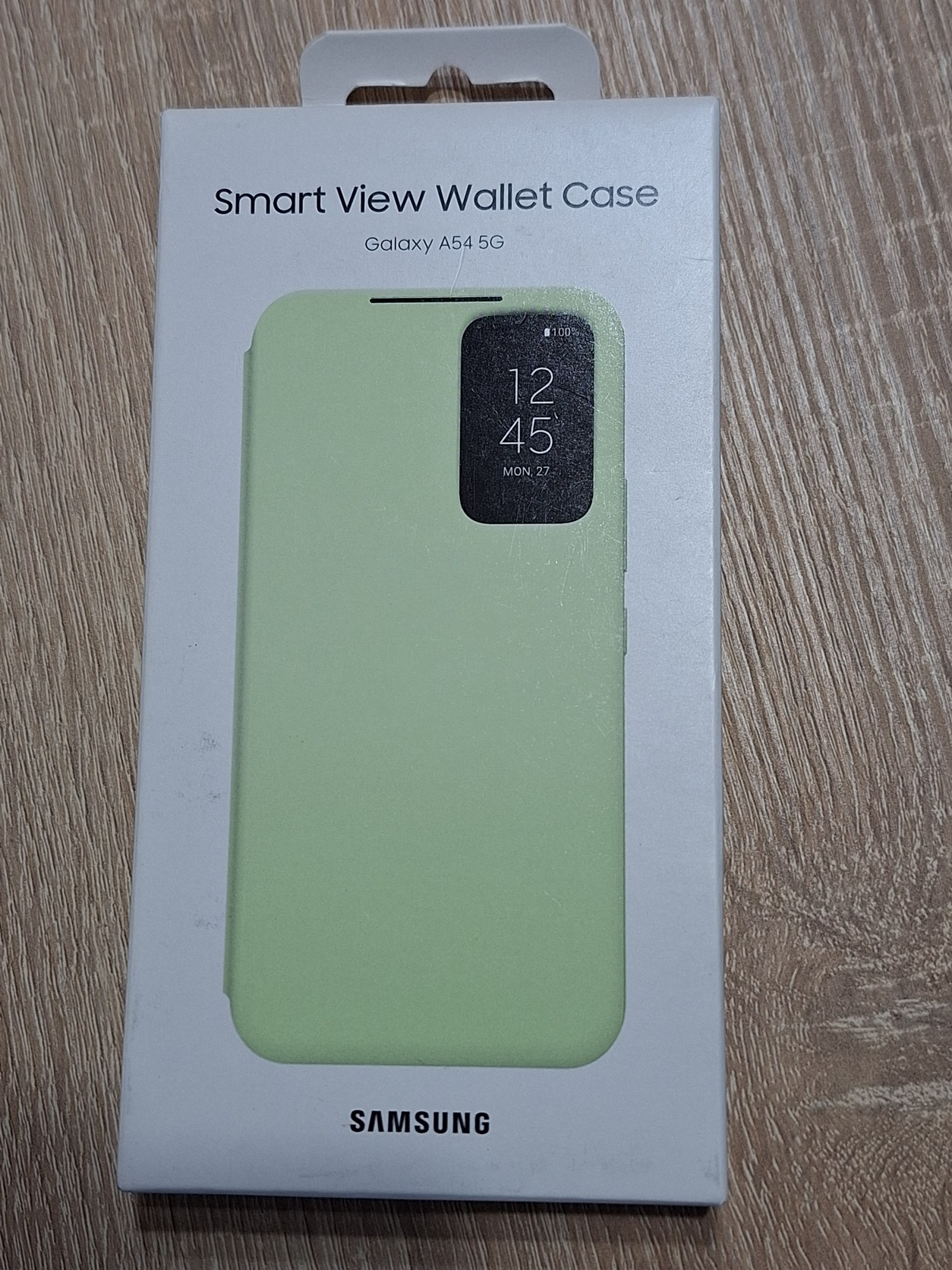 Samsung Galaxy A54 gyári Smart View Wallet könyv tok Lime - HardverApró