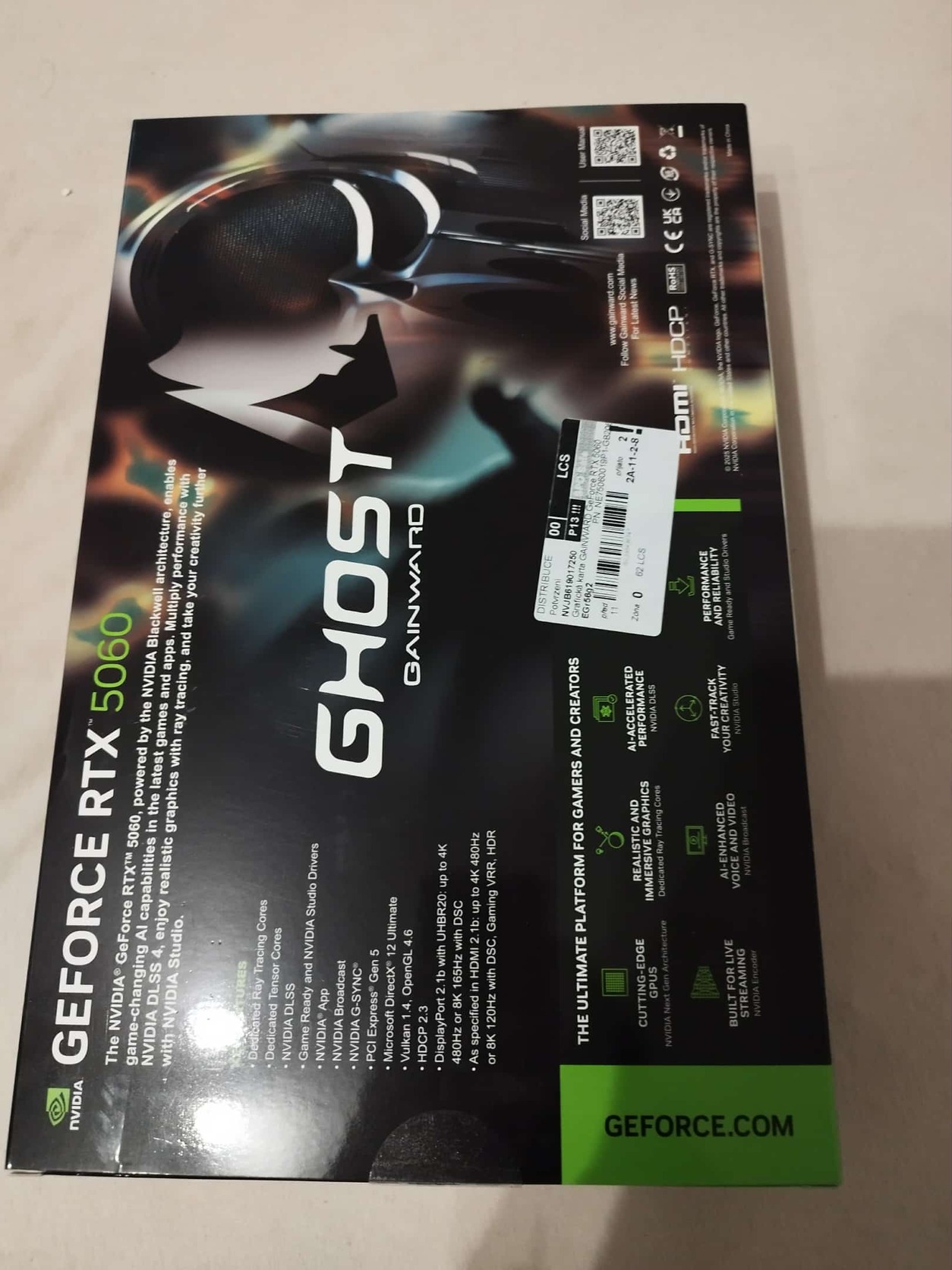 Eladó egy Gainward RTX 5060 Ghost 8GB-os videókártya! - HardverApró