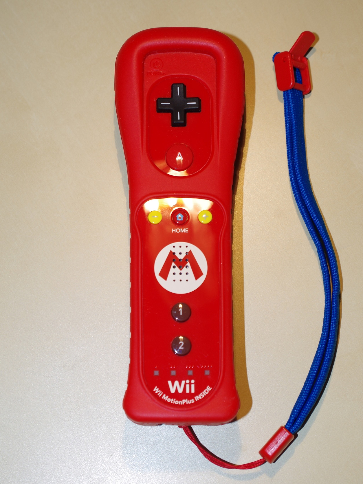 Nintendo Wii WiiU Mario Edition Wiimote MotionPlus Remote szép ...